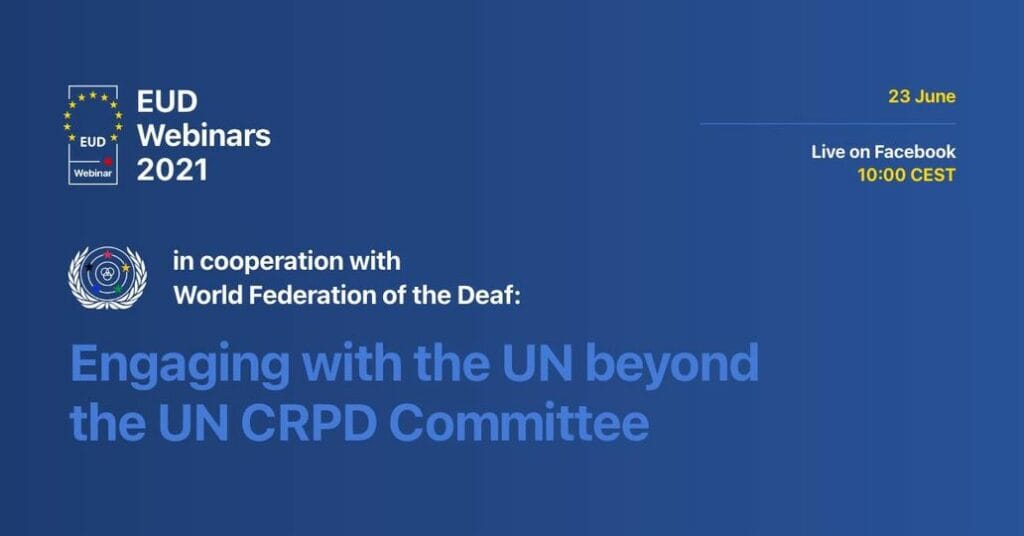 Engaging with the UN beyond the UN CRPD Committee - European Union of ...